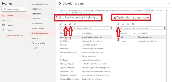 Outlook | Manage email distribution groups – insightsoftware